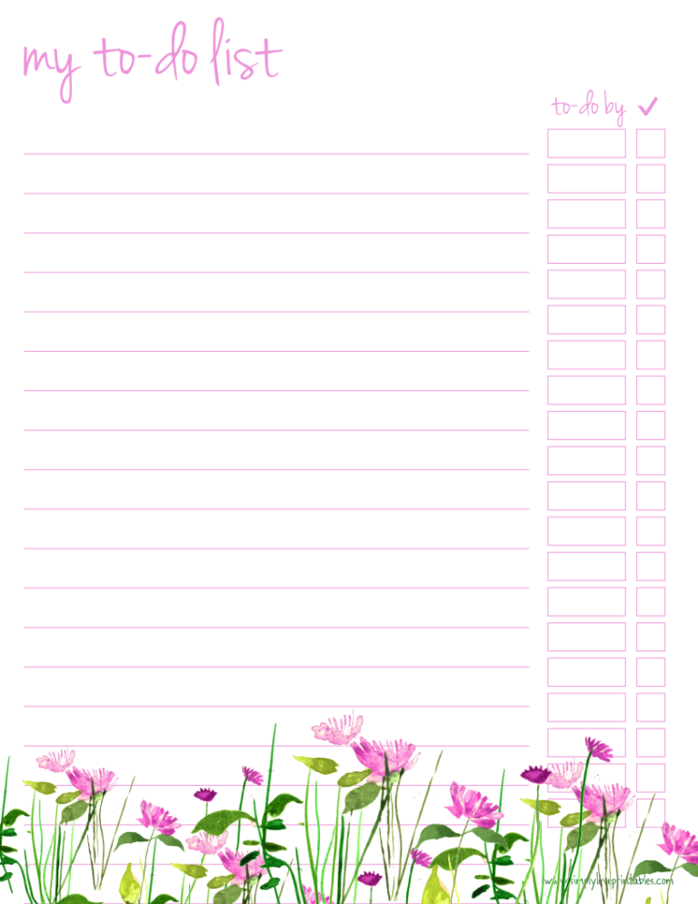 30 Free To Do List Printables | Simply Love Printables