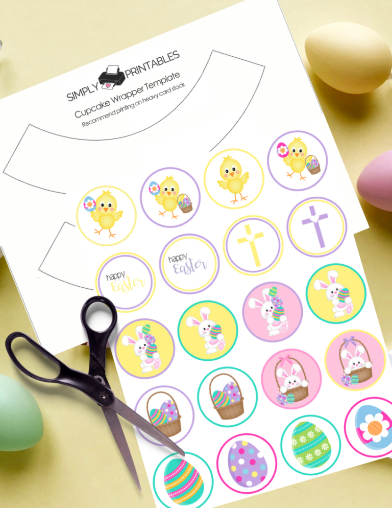 Free Printable Easter and Spring Cupcake Toppers - Simply Love Printables