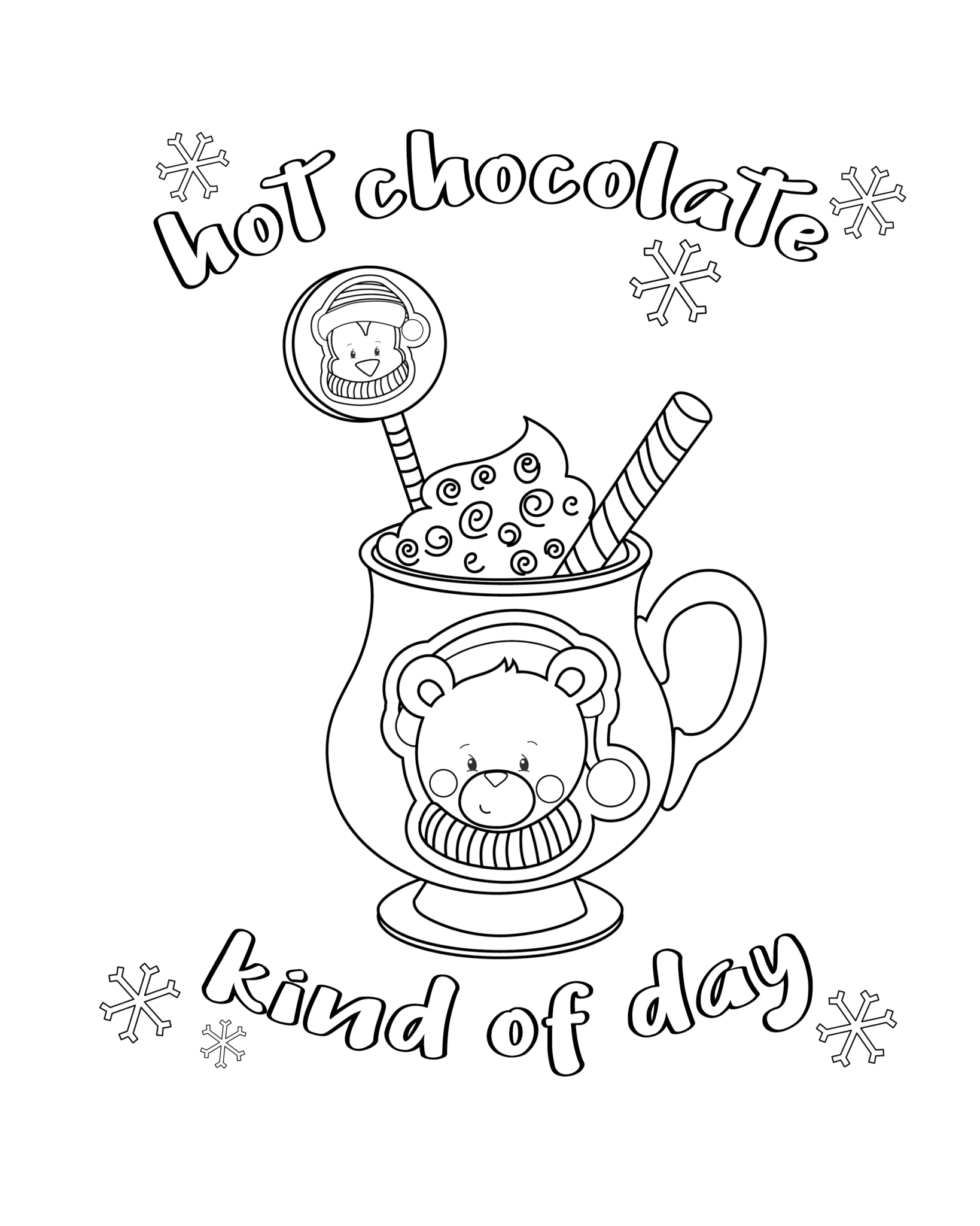 Free Printable Winter Coloring Pages - Simply Love Printables