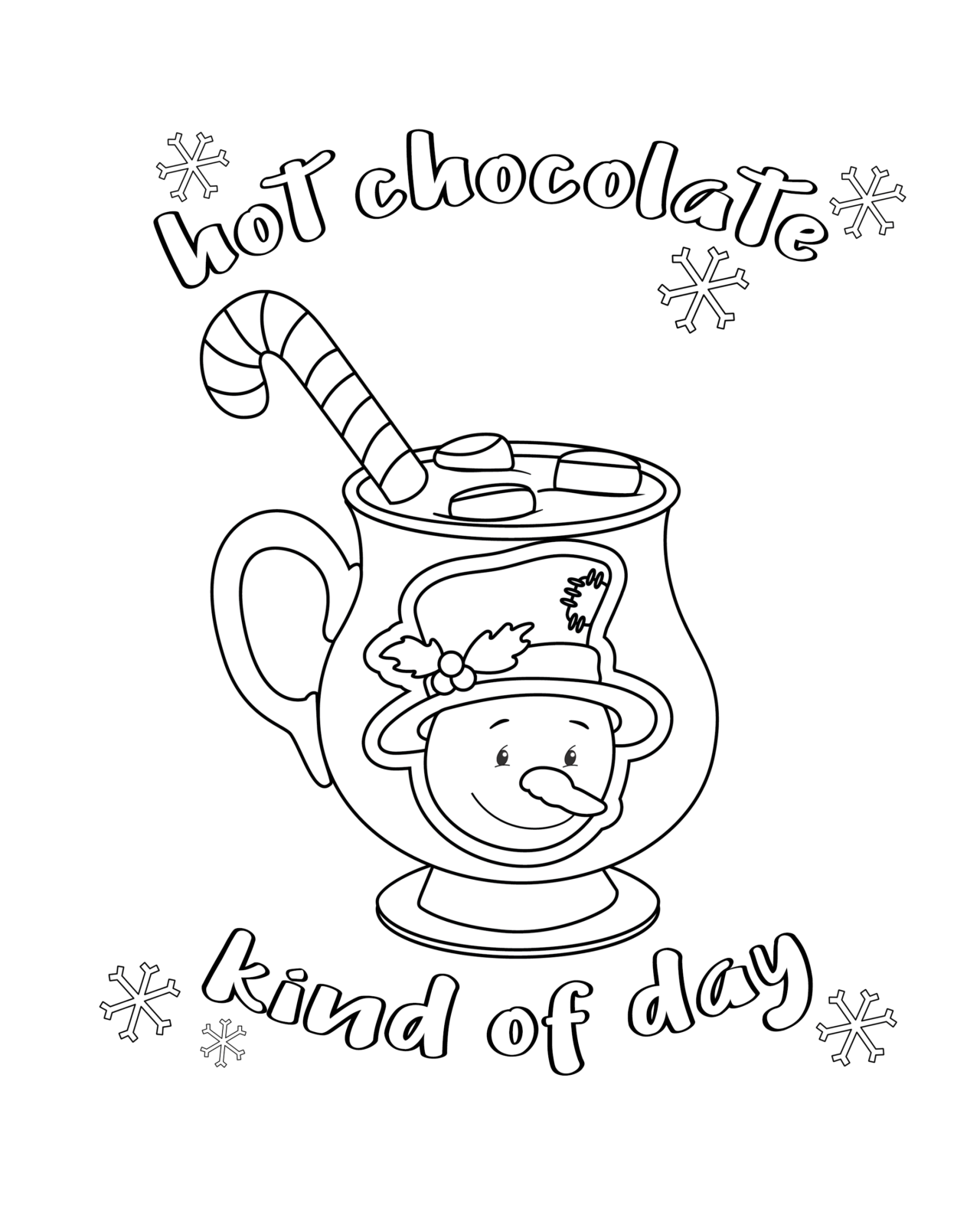 Free Printable Winter Coloring Pages - Simply Love Printables