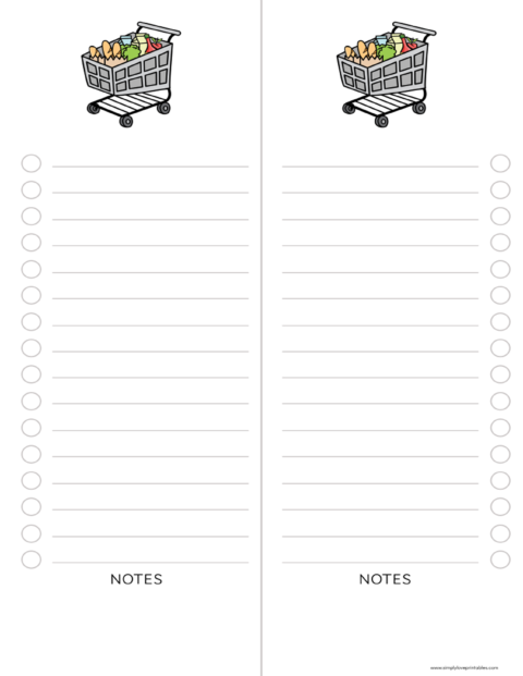 Free Shopping List Printables | Simply Love Printables