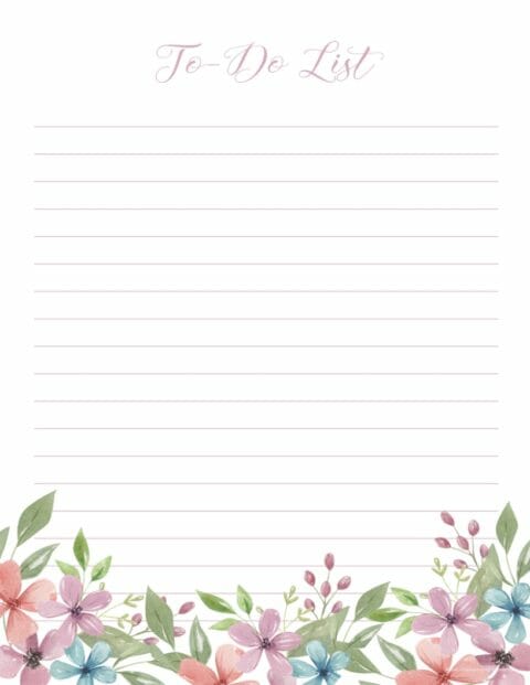 30 Free To Do List Printables | Simply Love Printables