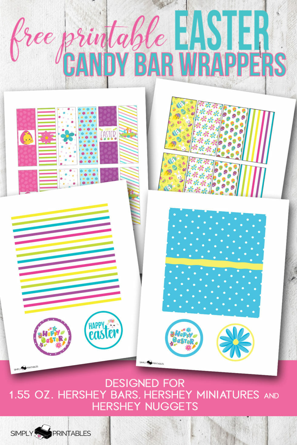 Free Printable Easter Candy Bar Wrappers - Simply Love Printables