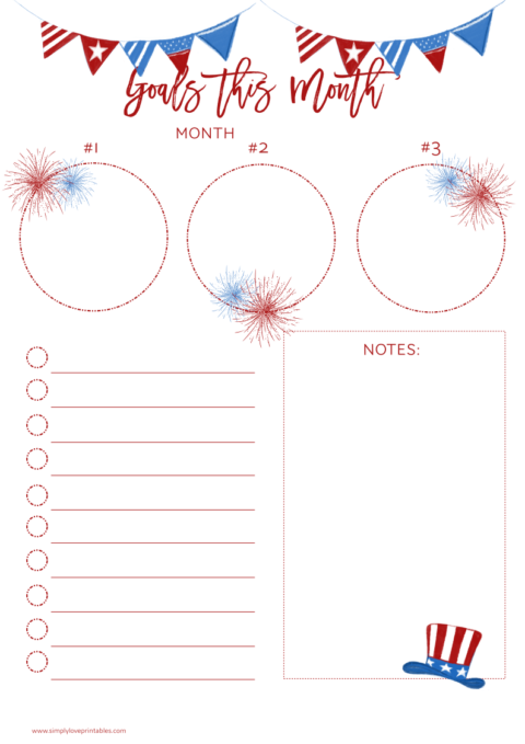 Free Printable July Planner Pages - Simply Love Printables