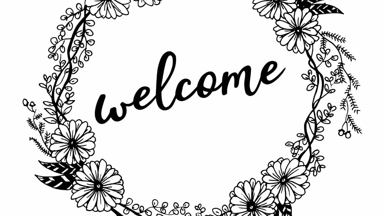 Free Printable Floral Wreath Coloring Pages - Simply Love Printables