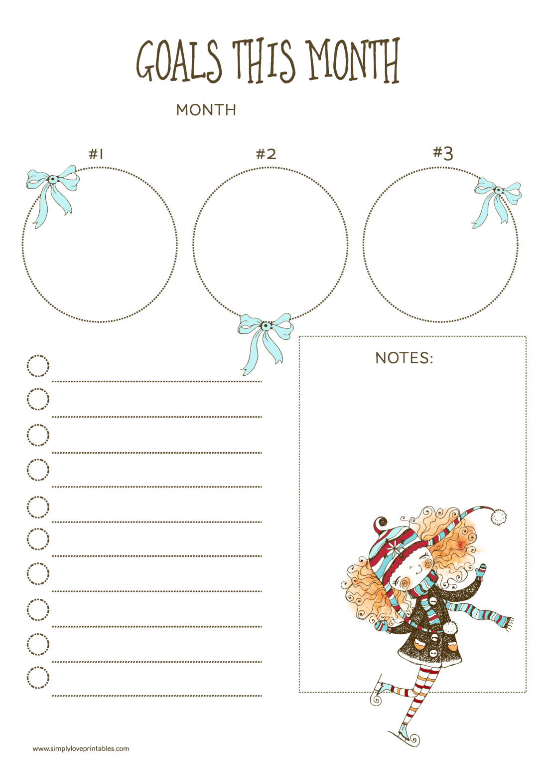 Free Printable Winter-Theme Planner Pages - Simply Love Printables