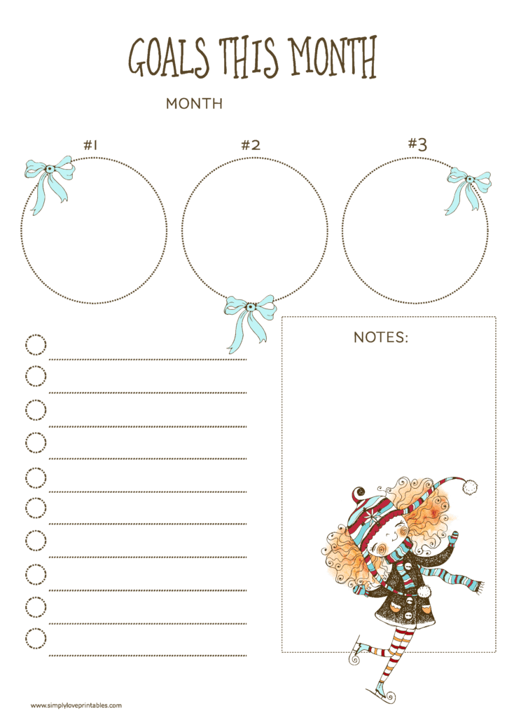 Free Printable Winter-Theme Planner Pages - Simply Love Printables