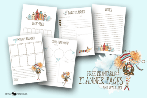 Free Printable Winter-Theme Planner Pages - Simply Love Printables