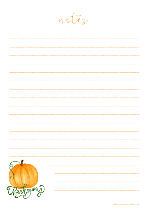 Free Printable Pumpkin Planner Pages - Simply Love Printables