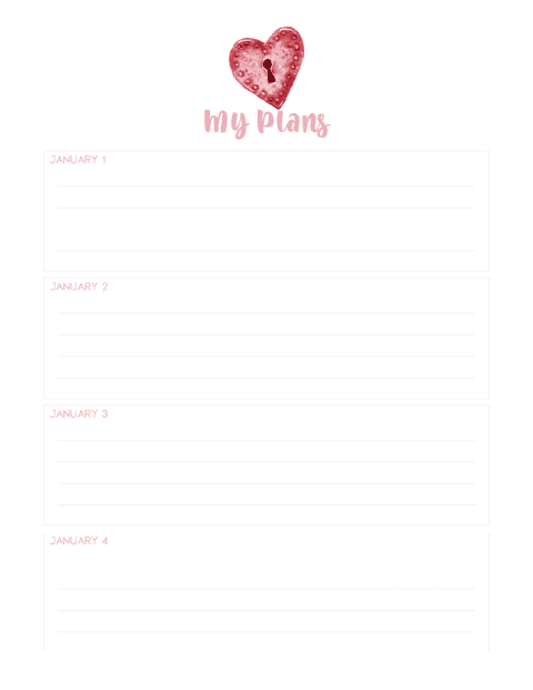 Free Dated Planner Pages | Simply Love Printables