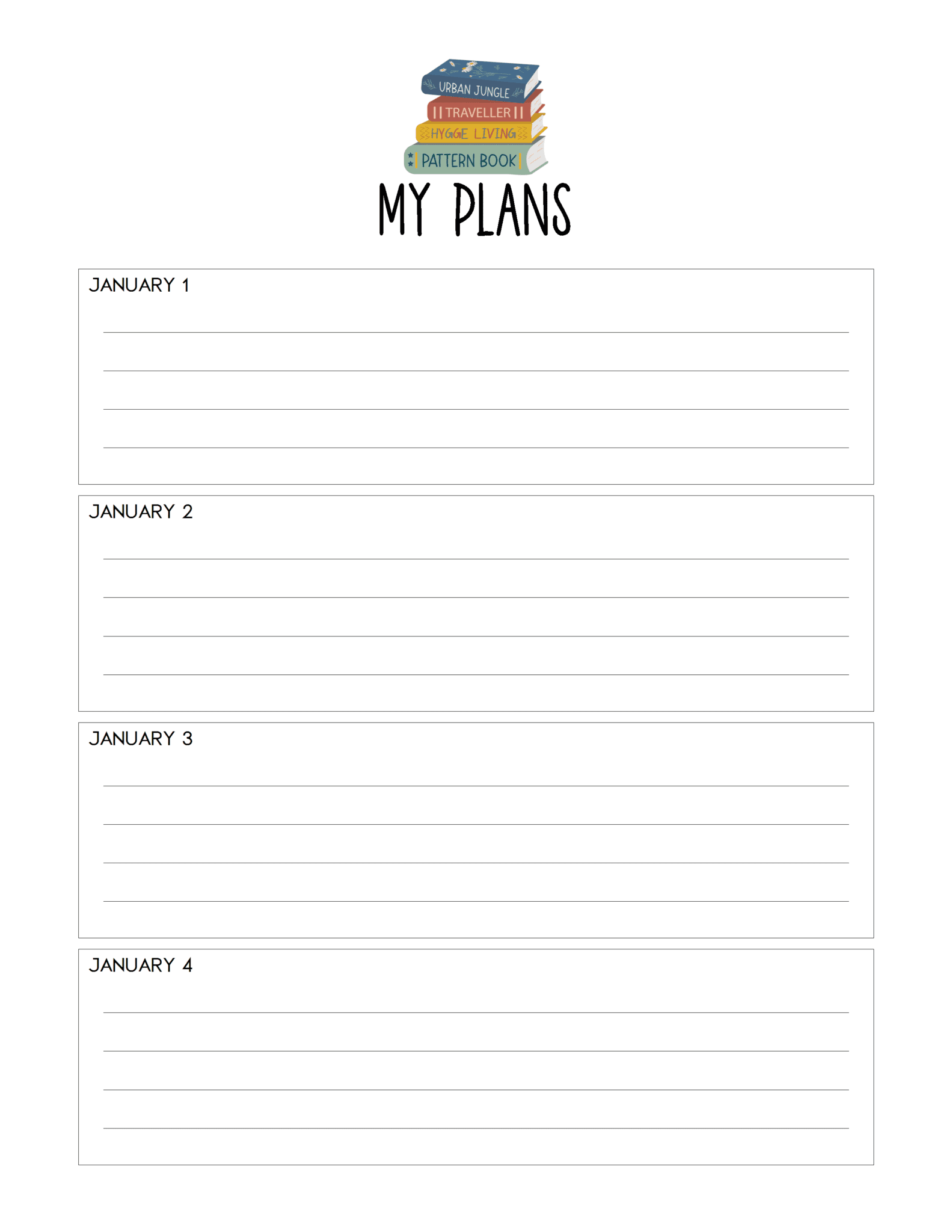 Free Dated Planner Pages | Simply Love Printables