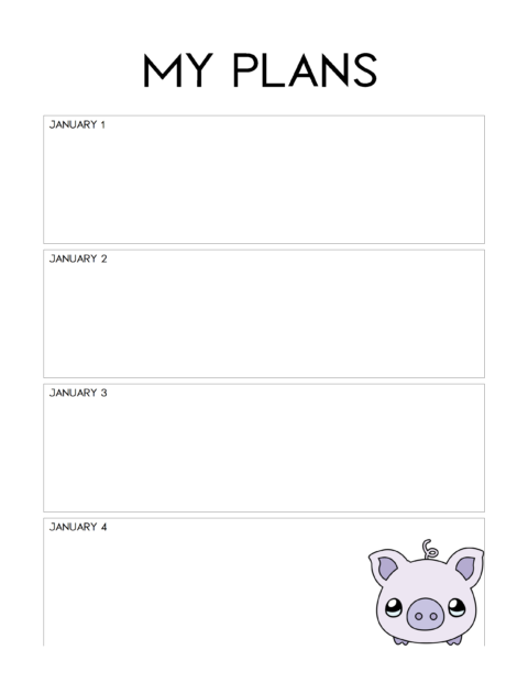 Free Dated Planner Pages | Simply Love Printables