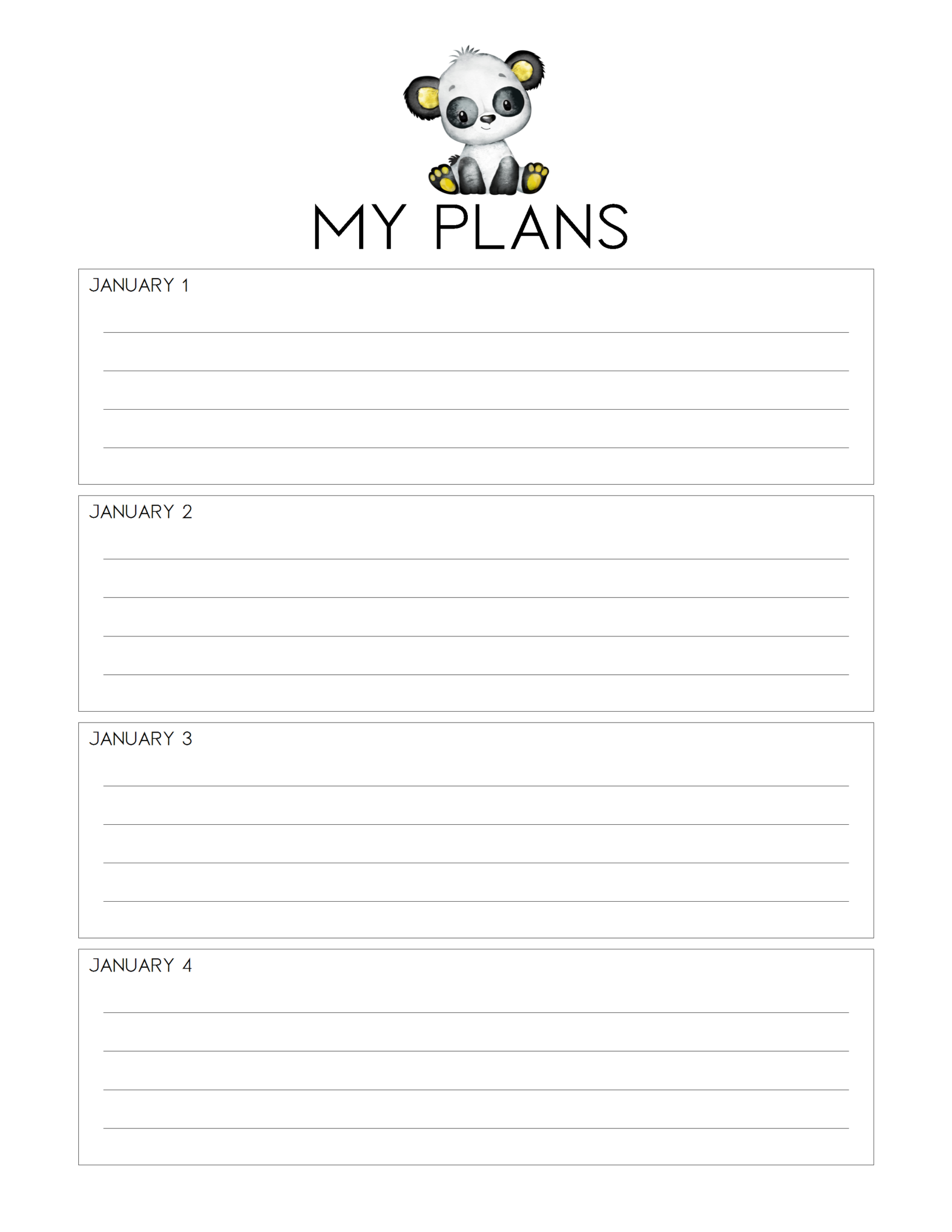 Free Dated Planner Pages | Simply Love Printables
