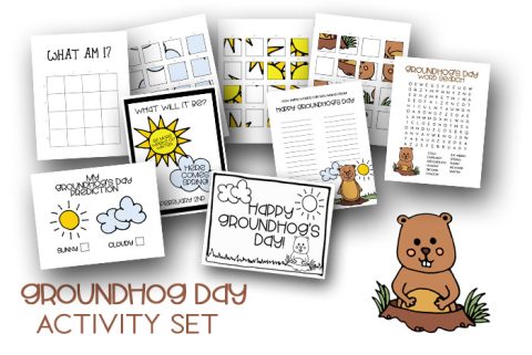 Free Printable Groundhog Day Activity Set - Simply Love Printables