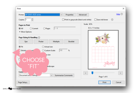 Free Floral Watercolor Planner Pages | Simply Love Printables
