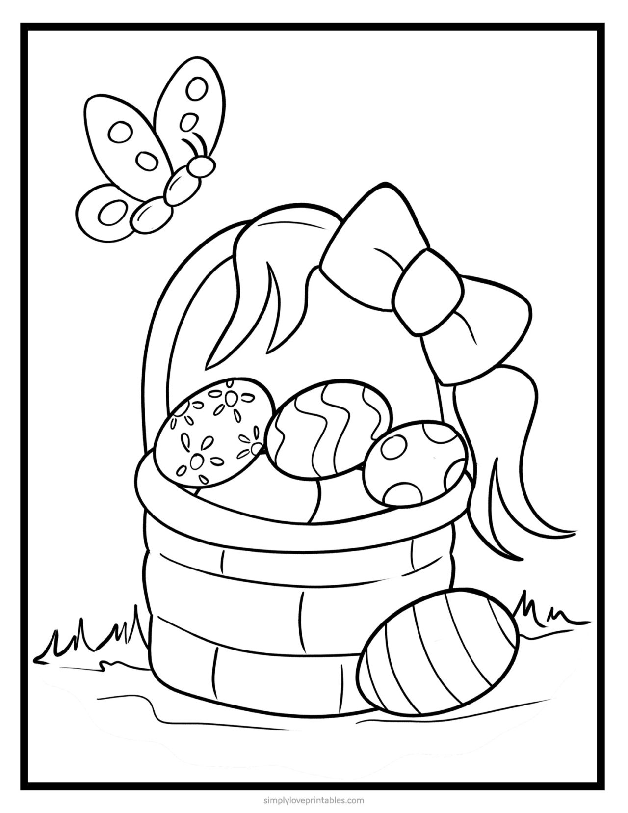 Free Printable Easter Coloring Pages - Simply Love Printables