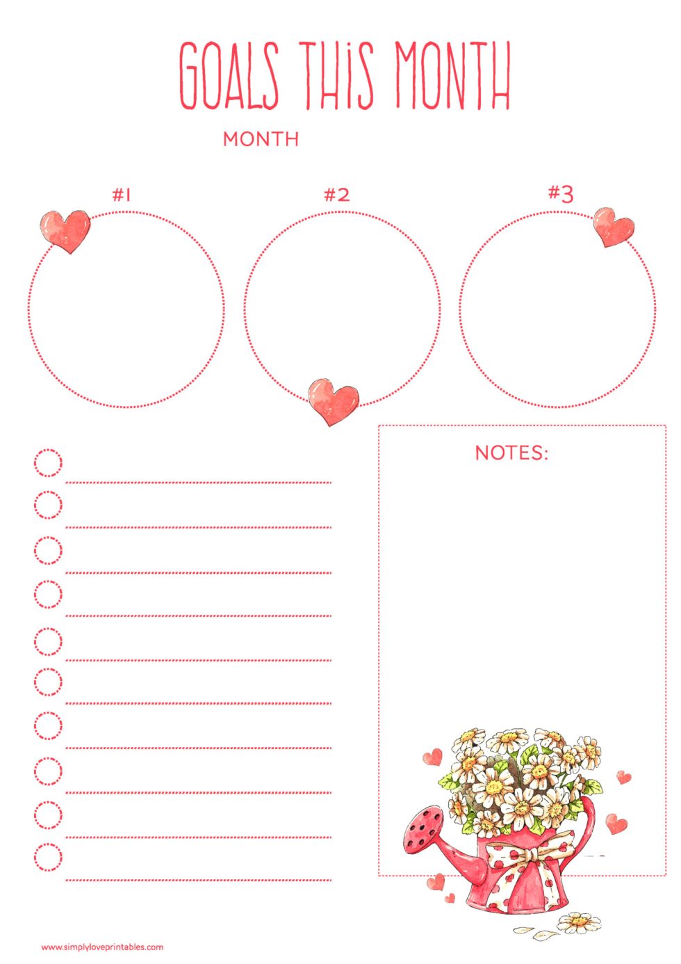 Free Spring Planner Page Templates - Simply Love Printables