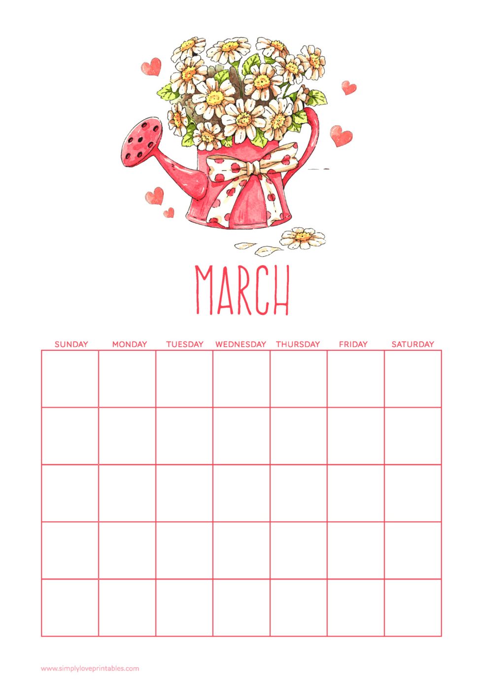 Free Spring Planner Page Templates - Simply Love Printables