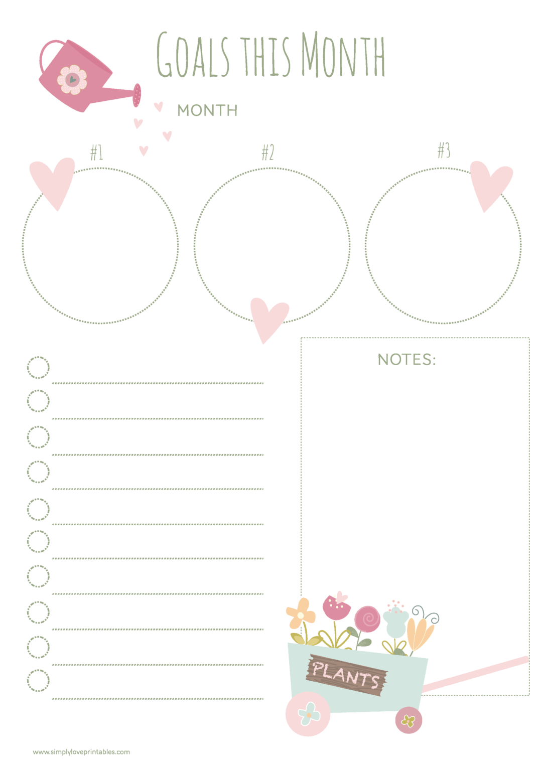 Free Printable Spring Planning Pages | Simply Love Printables