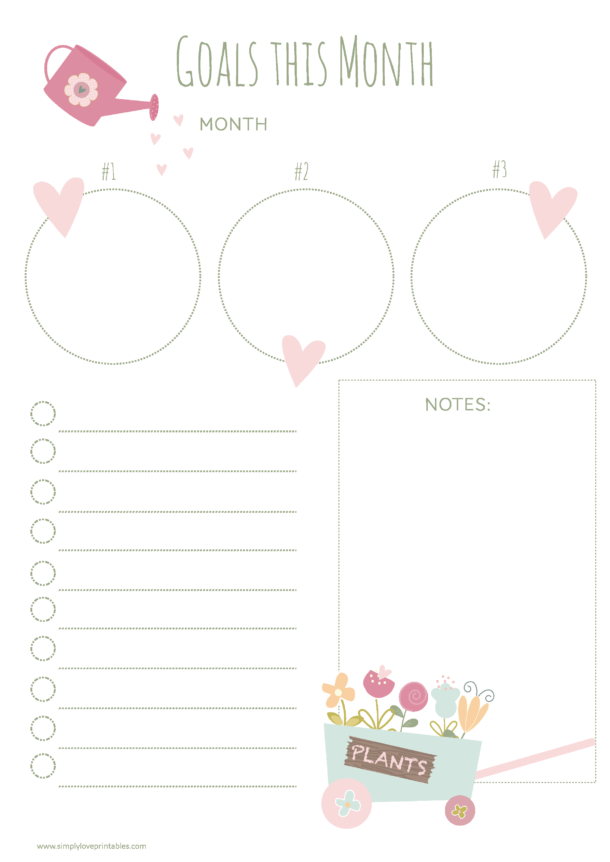 Free Printable Spring Planning Pages | Simply Love Printables