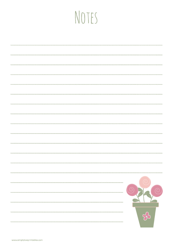 Free Printable Spring Planning Pages | Simply Love Printables