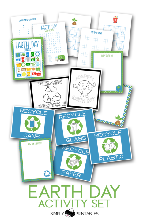 Free Printable Earth Day Activity Set - Simply Love Printables