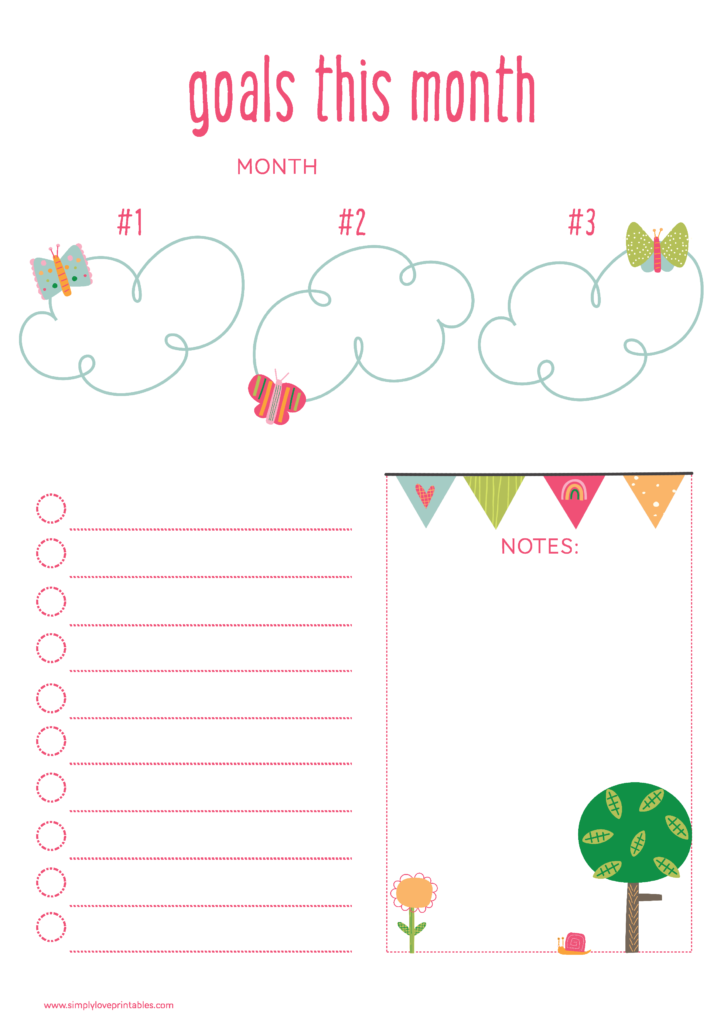 Free Printable Cute Summer Planner Pages - Simply Love Printables