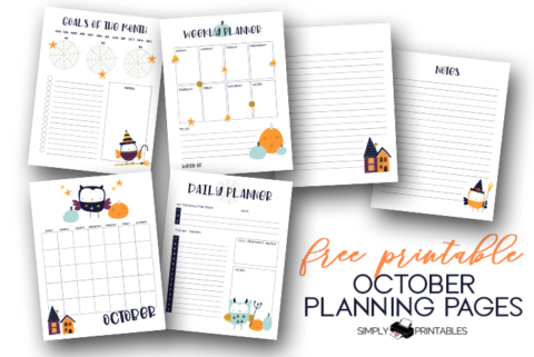 Free Printable October Planning Pages - Simply Love Printables
