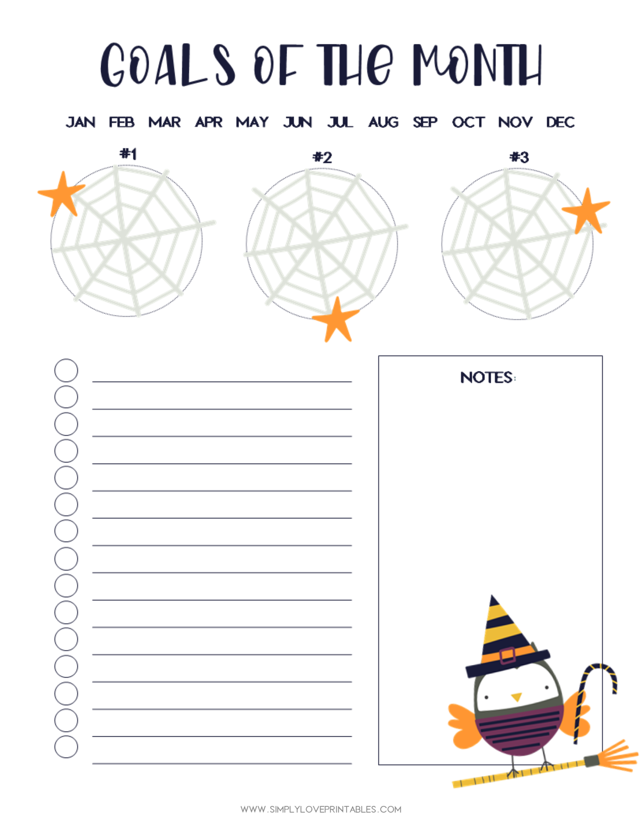 Free Printable October Planning Pages - Simply Love Printables