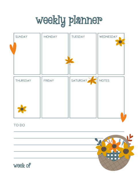 Free Printable September Planner Pages - Simply Love Printables