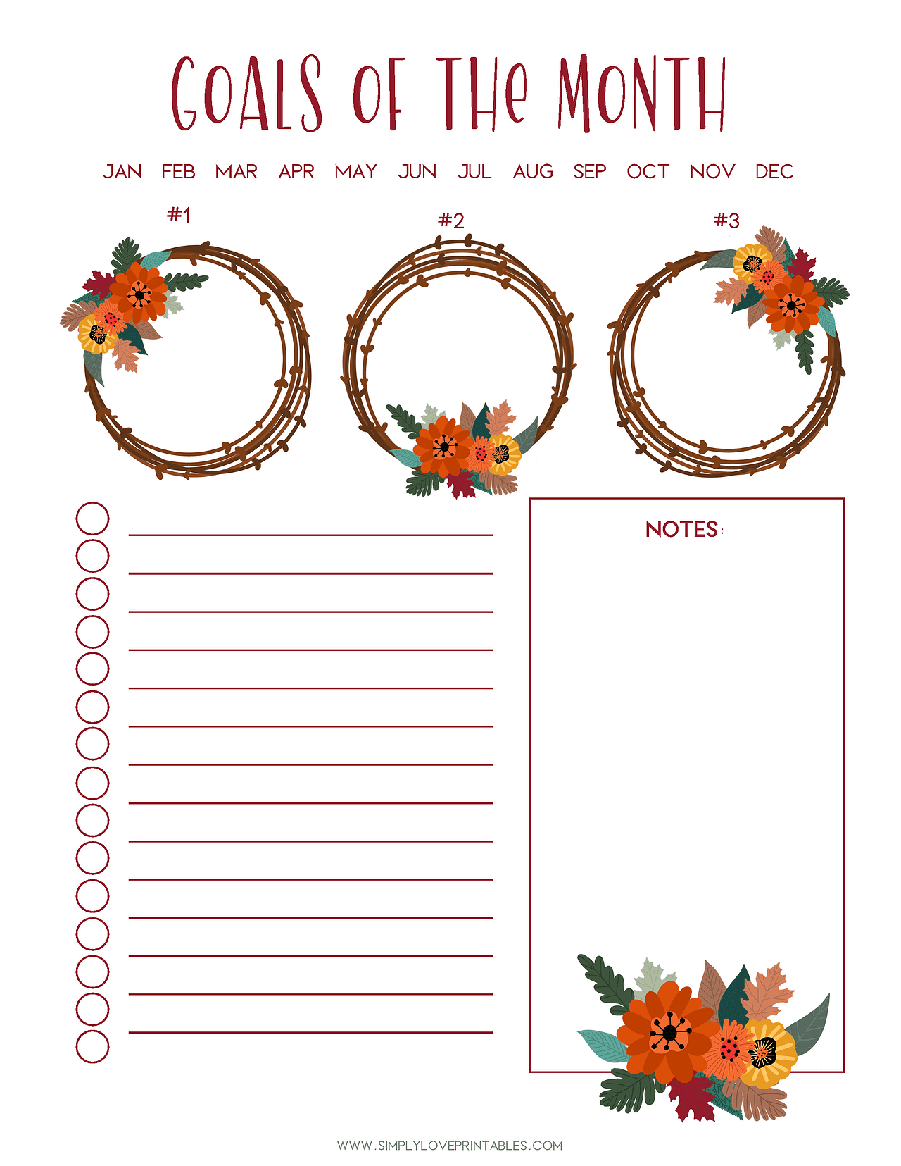 Free Printable November Planning Pages - Simply Love Printables