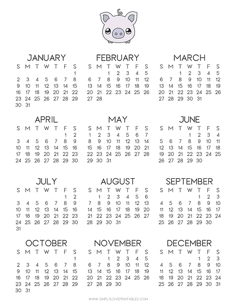 2022 Calendar Printable | Simply Love Printables