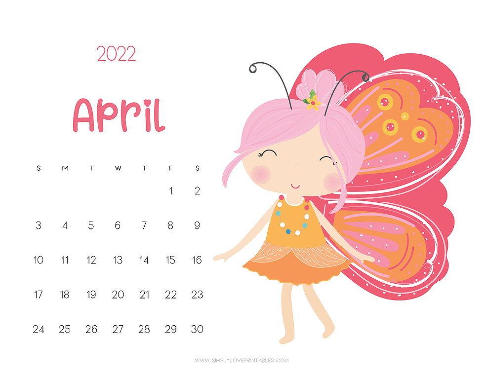April 2022 Calendars - 40 FREE Printables | Simply Love Printables