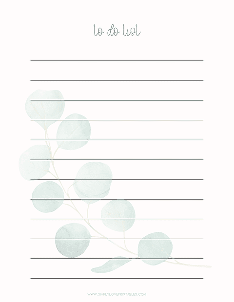30 Free To Do List Printables | Simply Love Printables