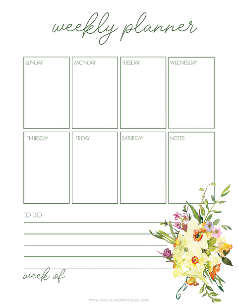 Free Printable March Planning Pages | Simply Love Printables