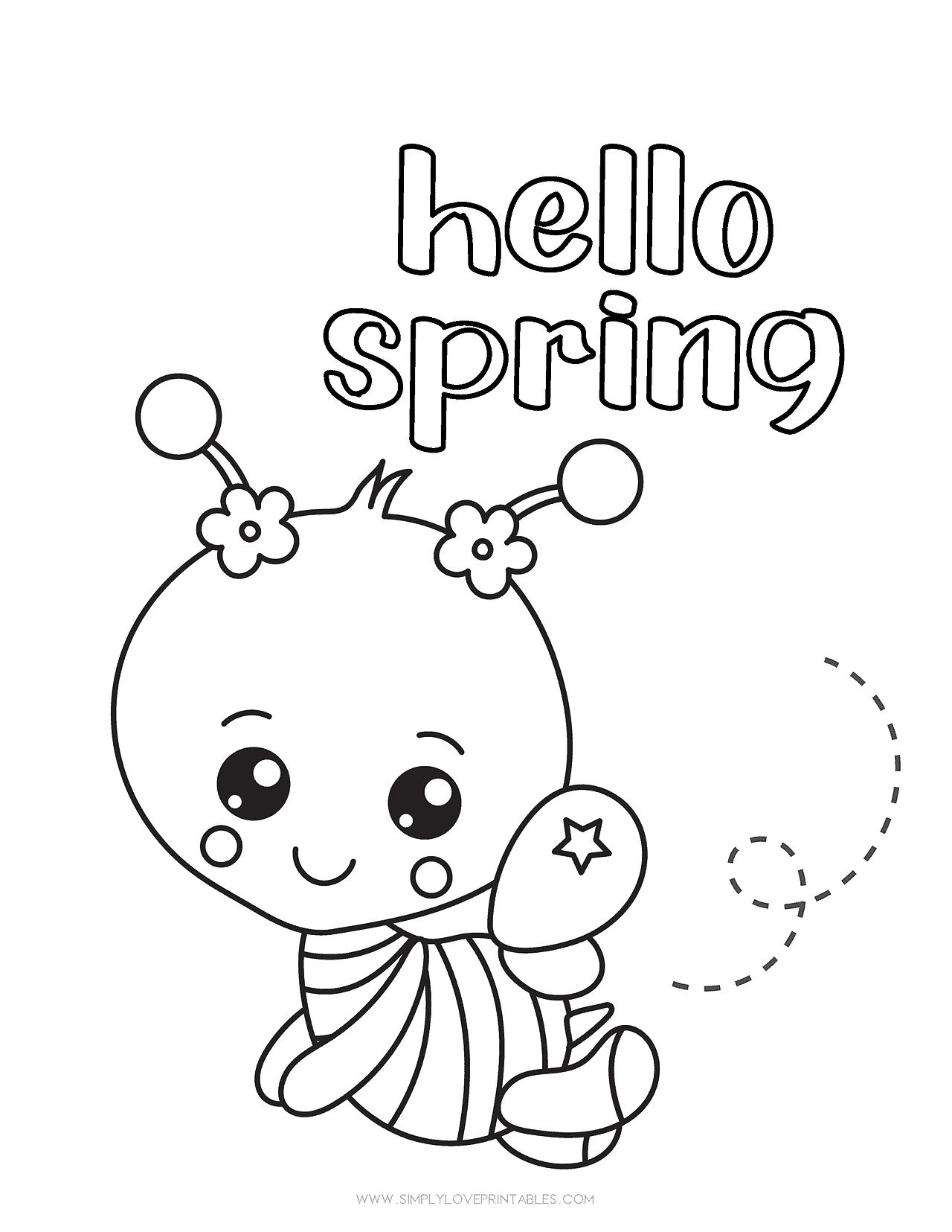 38 Spring Coloring Printable Pages | Simply Love Printables