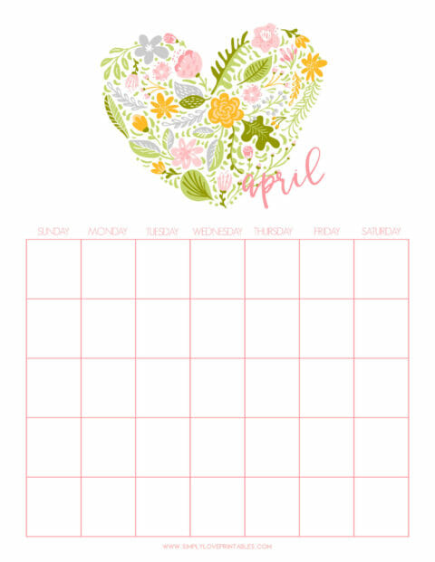 Free Printable April Planning Pages | Simply Love Printables