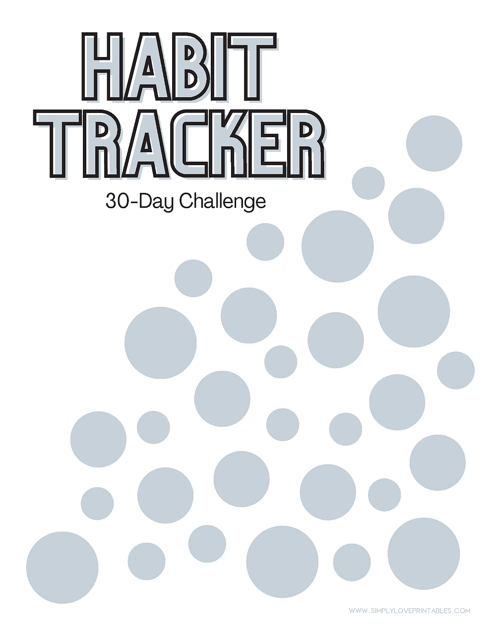 20 Free Printable Habit Trackers | Simply Love Printables