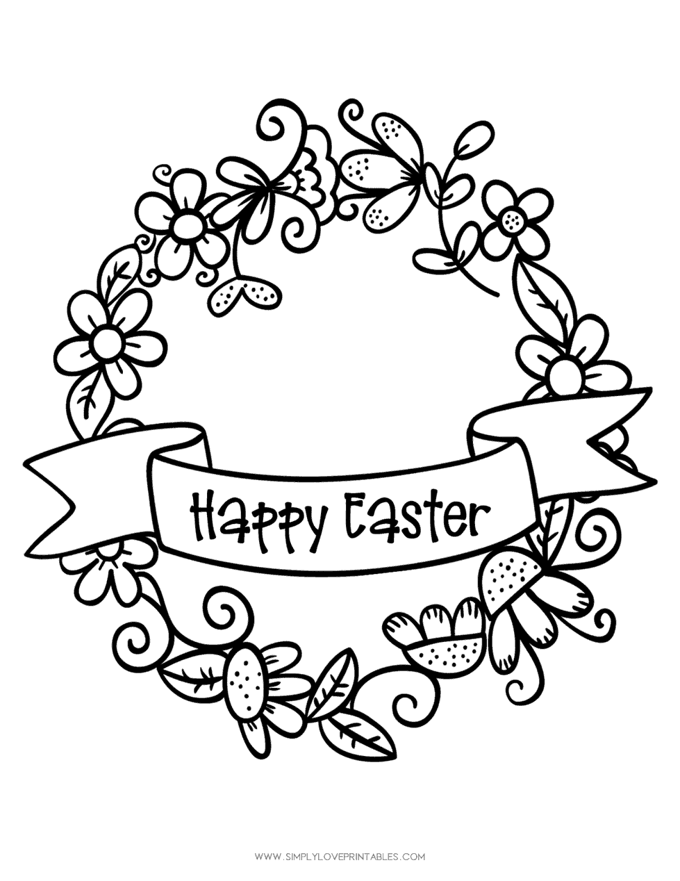 43 Free Easter Coloring Printable Pages | Simply Love Printables