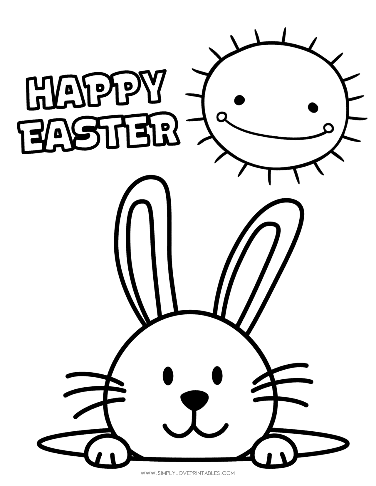 43 Free Easter Coloring Printable Pages | Simply Love Printables