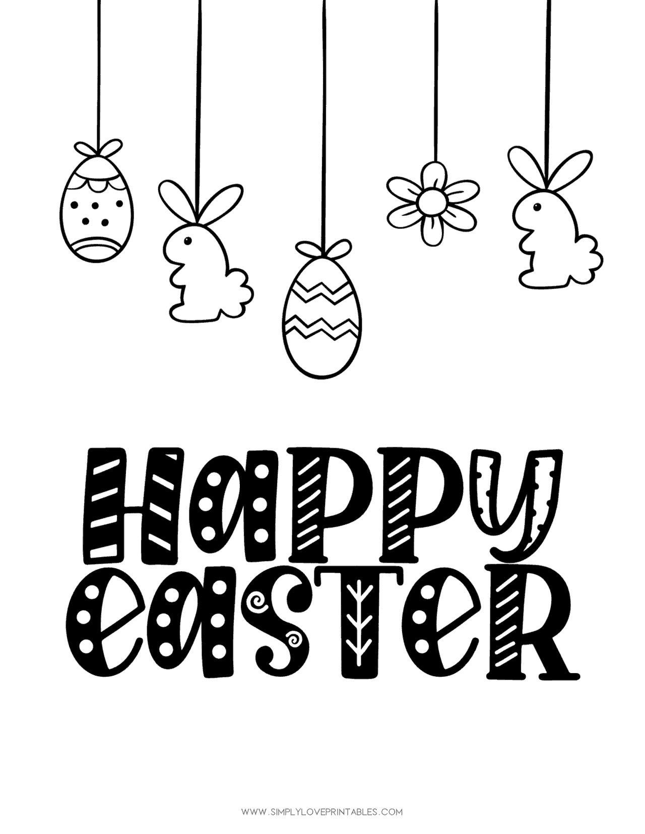 43 Free Easter Coloring Printable Pages | Simply Love Printables