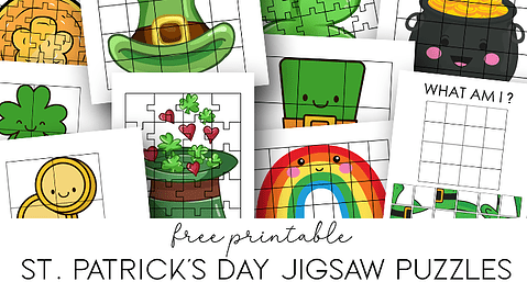 Free St. Patrick's Day Jigsaw Printable Puzzles | Simply Love Printables