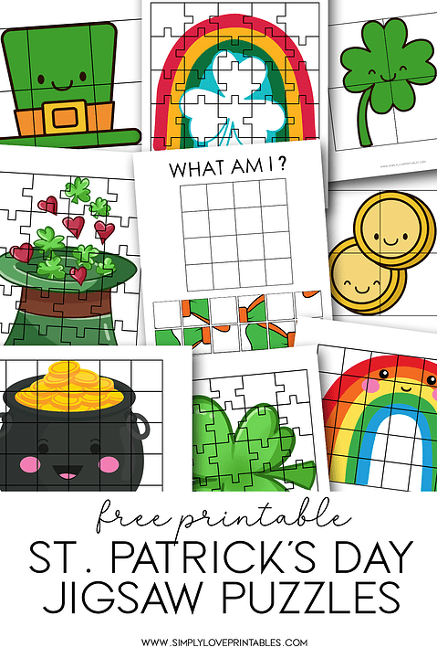Free St. Patrick's Day Jigsaw Printable Puzzles | Simply Love Printables