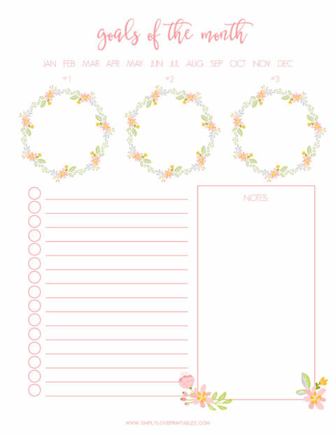 Free Printable April Planning Pages | Simply Love Printables