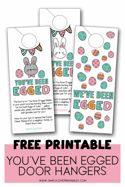 Free Easter You've Been Egged Door Hangers