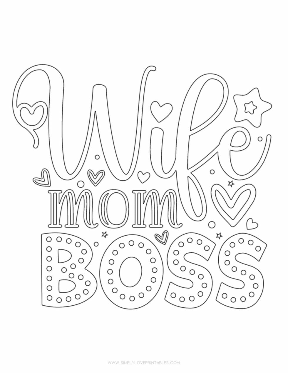 Free Mother's Day Coloring Pages | Simply Love Printables