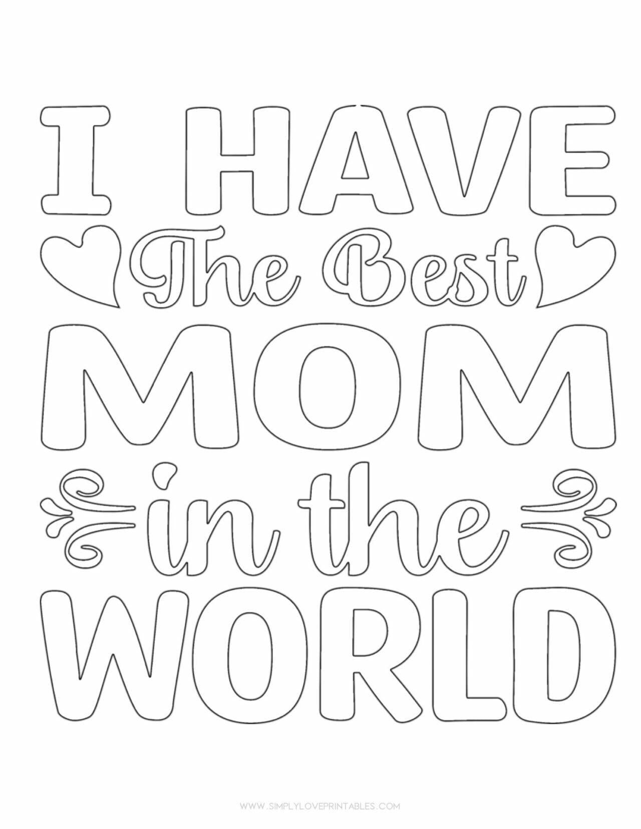 Free Mother's Day Coloring Pages | Simply Love Printables