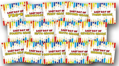 Free Printable Last Day of School Signs | Simply Love Printables