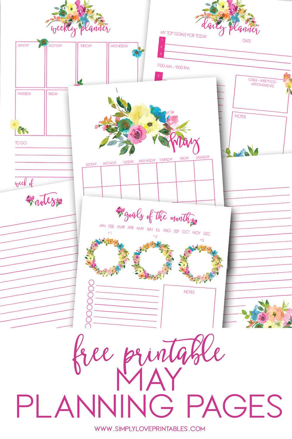 Free Printable May Planning Pages | Simply Love Printables