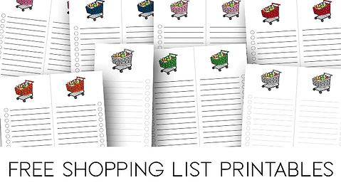 Free Shopping List Printables | Simply Love Printables